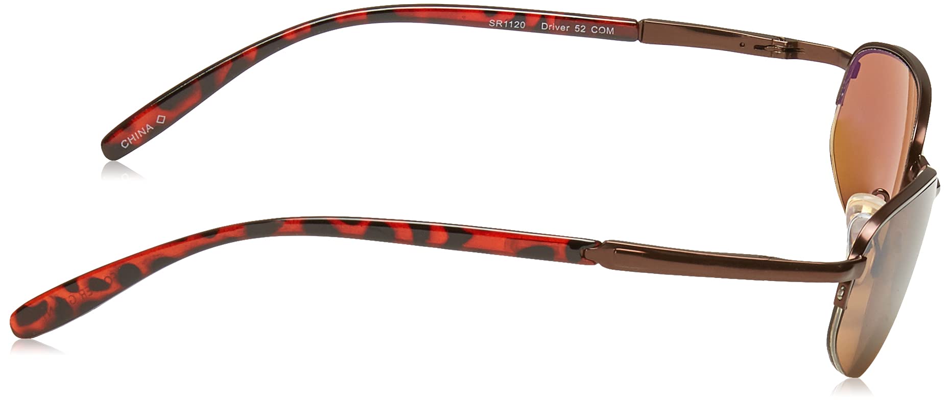 Foster Grant Men's Driver 52 Oval Sunglasses, Bronze/Brown, 54 mm