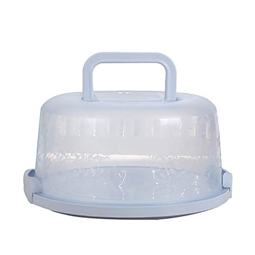 FZZDP Mini Round Cake Container Trays Plastic Cake Box Portable Food Storage Box Keep Cakes Fresh