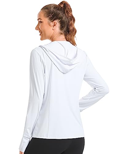 Stelle Women's UPF 50+ Sun Protection Hoodie Jacket Full Zip Long Sleeve with Pockets SPF Hiking Shirt Outdoor