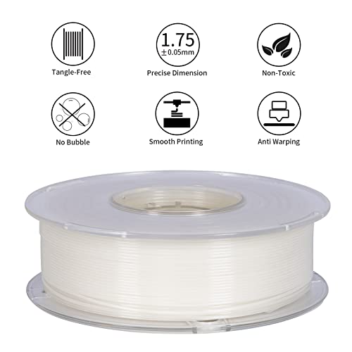 Pla Filament 1.75mm, Pla Glow in The Dark Filament, Multicolor, Green, Blue,Purple,Orange,Pink,Shiny,Fit Most FDM Printer,Dimensional Accuracy +/- 0.05 mm,1kg Spool(2.2lbs)
