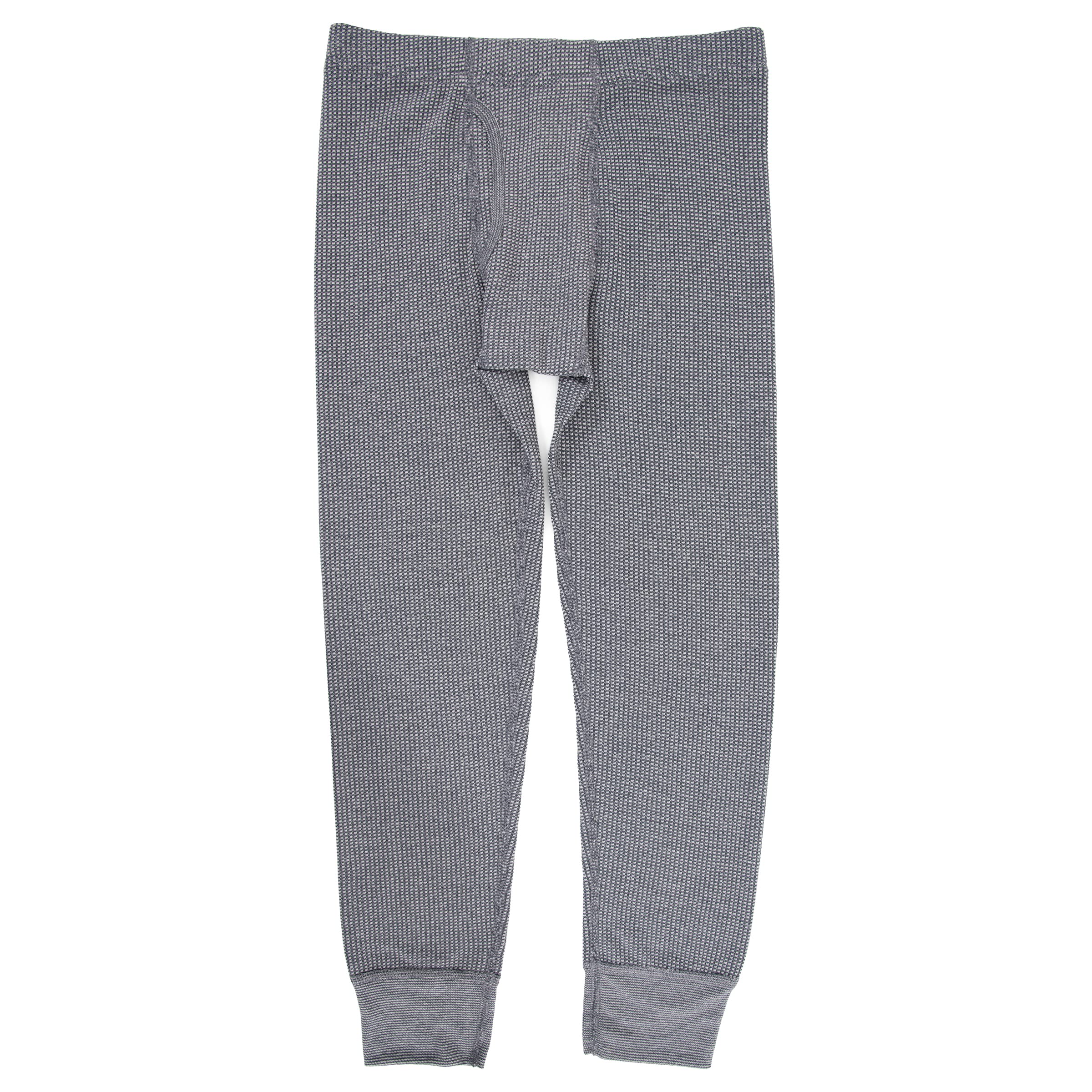 Fruit of the Loom boys Premium 2-pack Thermal Waffle Base Layer Bottom, Black/Heather Greystone, 10 12 US