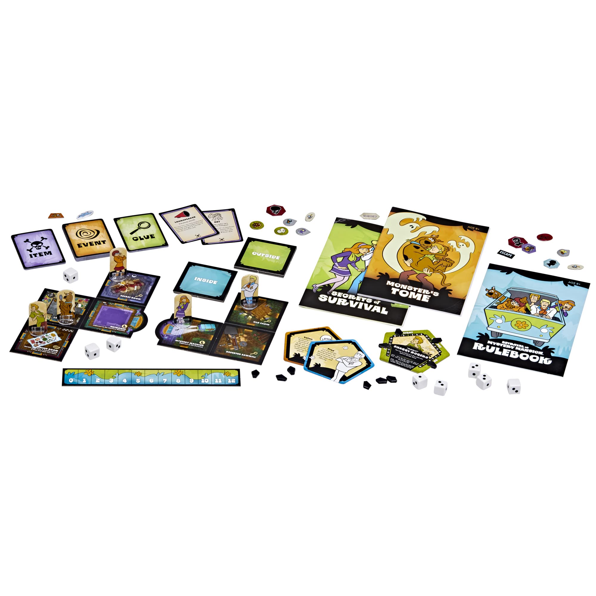 Hasbro Gaming Avalon Hill Scooby Doo in Betrayal at Mystery Mansion | Official Betrayal at House on The Hill Board Game | Ages 8+ Black
