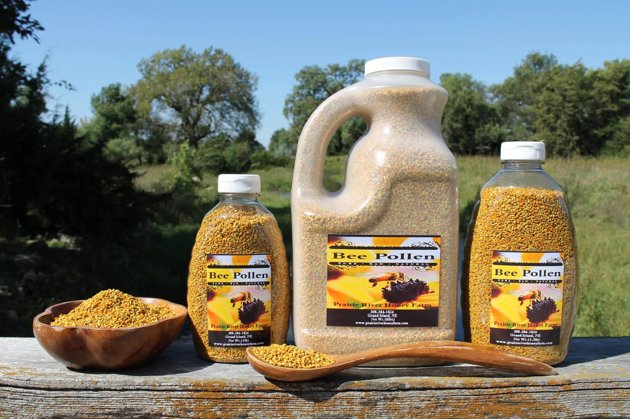 Fresh Bee Pollen Raw Nebraska Bee Pollen 1lb Jar