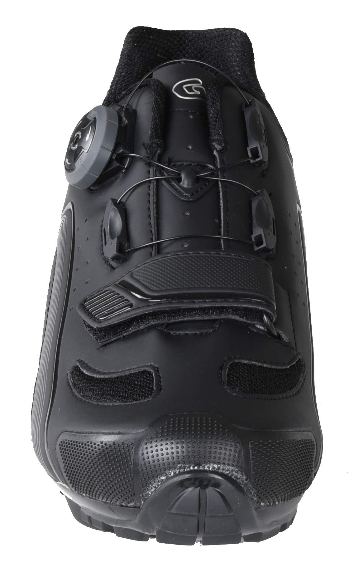 Gavin Pro MTB Shoe, Quick Lace - SPD Cleat Compatible Mountain Bike Shoe Black