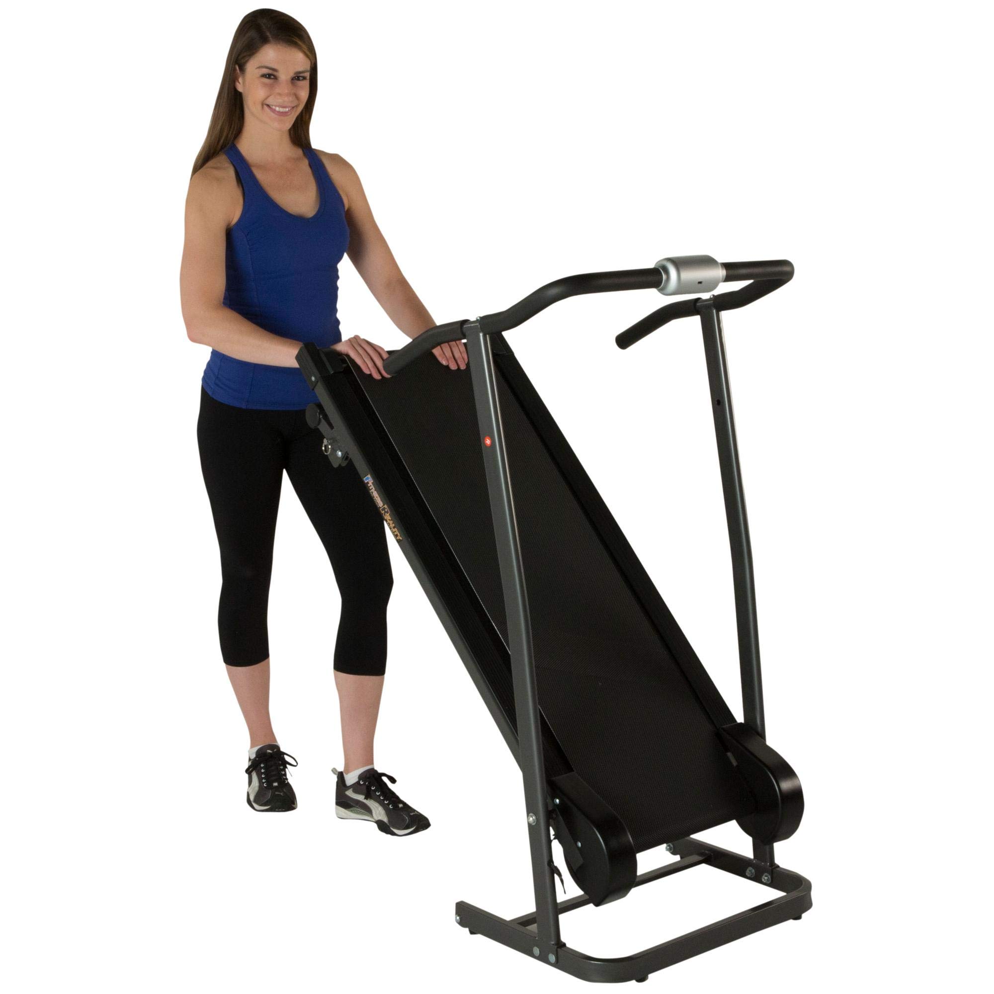 Fitness Reality TR1000 Manual Treadmill with 2 Level Incline & Twin Flywheels