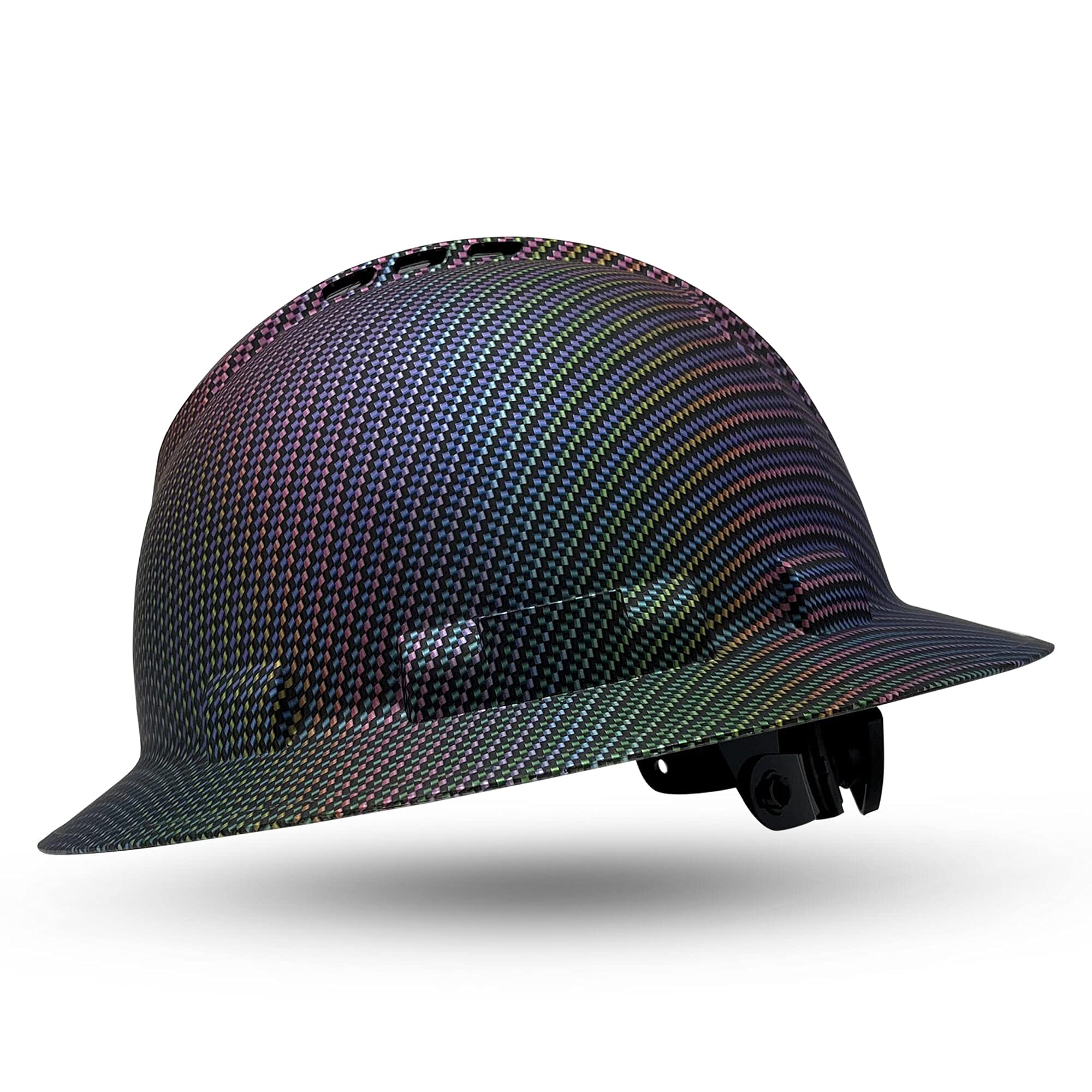 Full Brim Hard Hats Head Protection, Rainbow Gloss, OSHA/ANSI, Safety Durable, Lightweight, Comfortable, Designed, Construction Industrial Workers Compliant, Adjustable, by ACERPAL