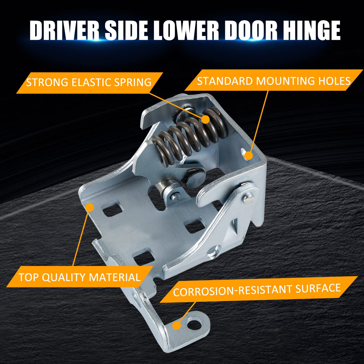 Front Left Driver Side Lower Door Hinge Replaces 20969645 Compatible with 2007-2014 Chevy Silverado Suburban Tahoe Avalanche GMC Sierra Yukon Escalade