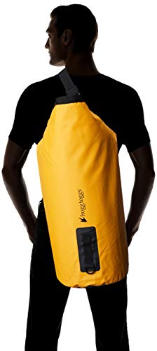 Frog Toggs MDB100-08 PVC Tarpaulin Waterproof Dry Bag with Cooler Insert Yellow, 30L