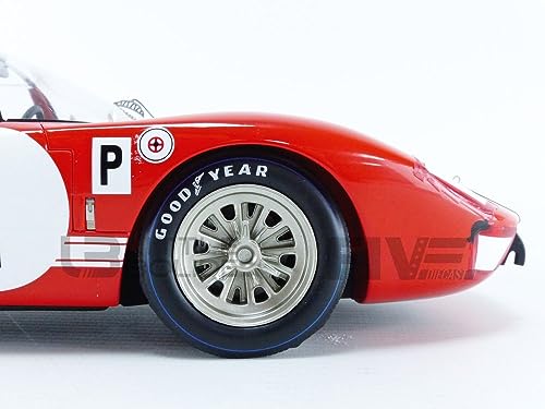 Ford GT40 X1 #1 Ken Miles - Lloyd Ruby Winner 12H of Sebring (1966) 118 Model Car by Spark 18SE66,Red