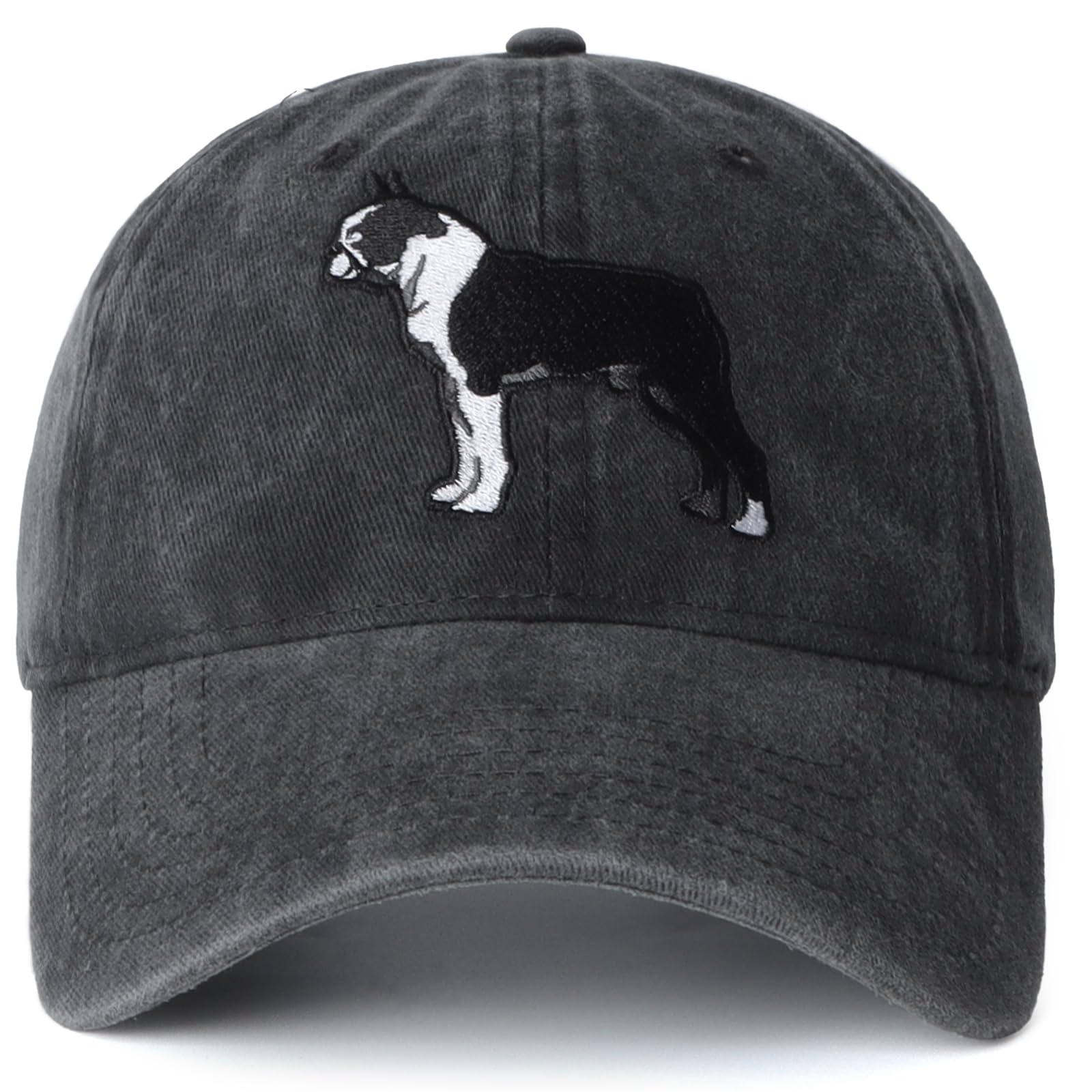 French Bulldog Hat Dog Lover Gift Cute Dog Dad & Dog Mom Cap Adjustable Baseball Hat Vintage Washed Embroidered Baseball Dad Cap