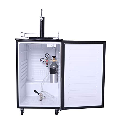Frigidaire EFRB200 6.1 Cu Ft Stainless Steel Kegerator Beer Bar, XL, White