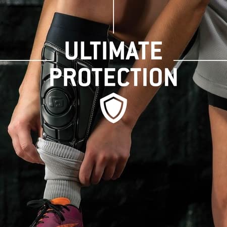G-Form Pro-S Elite Soccer Shin Guards - Soccer Pads for Adults - Athletic Gear - Black/Yellow, Large