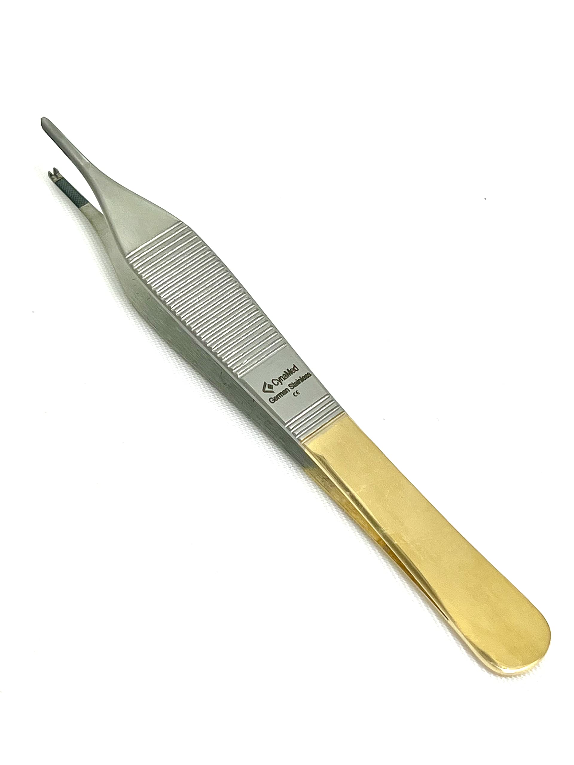 German Premium Tc Adson Tissue Forceps Toothed 1X2 4.75" Adson Kocher Configuration Veterinary Cynamed
