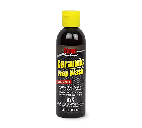 Stoner Car Care 91110 3.38-Ounce Ceramic Prep Wash Prepares Automotive Paint Surface Removes Sealants, Waxes, Glazes, and More, Pack of 1