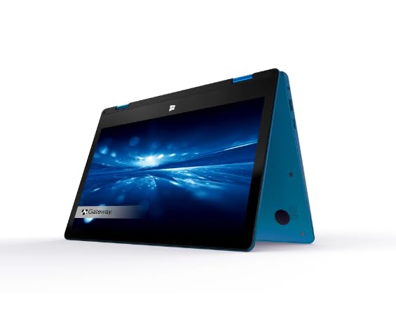 Gateway 15.6" Ultra Slim Notebook, FHD, AMD Ryzen 3 3250U with Radeon Graphics, Dual Core, 4GB Memory, 128GB Storage, Tuned by THX Audio, 1.0MP Webcam, HDMI, Windows 11,Blue