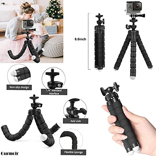 Gurmoir Action Camera Video Accessory kit Bundles for Gopro Hero 11 10 9 8 7 6 5 4 3, Osmo Action/Action 2, and More(DT08)