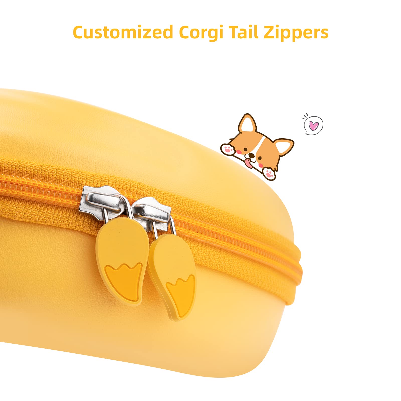 GeekShare Cute Corgi PS5 Gaming Controller Case-Controller Holder Hard Shell Travel Carrying Case for Playstation 5, PS4, NS Pro, Xbox with Room for Cable Cord and Accessories