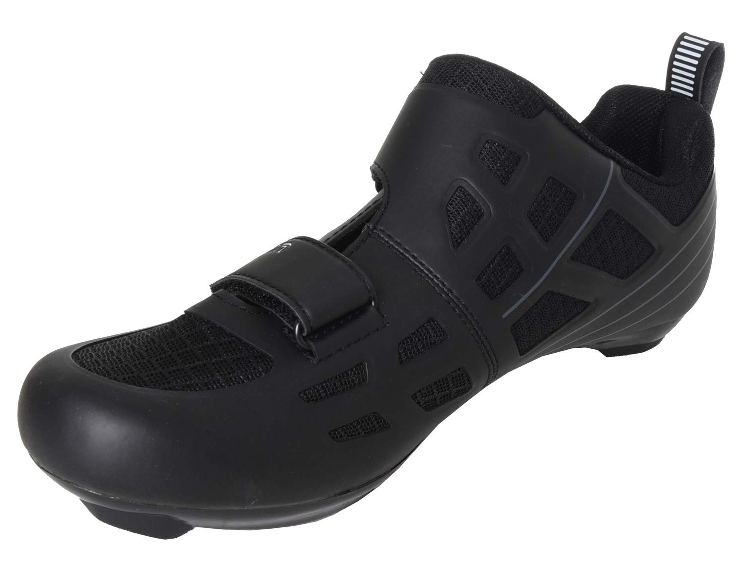 Gavin Triathlon/Road Mesh Cycling Shoes Mens Womens, 44 EU Black
