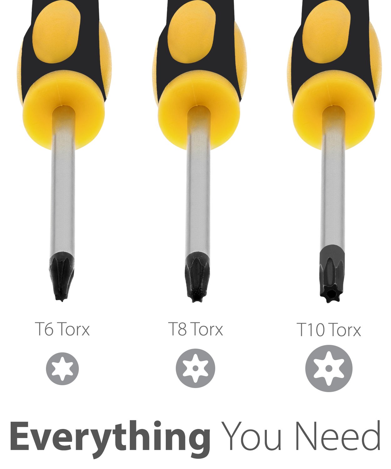 Fosmon Game Controller 7 Pieces Tool Repair Kit, T6 T8 T10 Screwdriver Set Compatible with Xbox 360, Xbox One Controller and Console, Xbox Series S/X Controller and Console, PS3, PS4 and PS5 Console