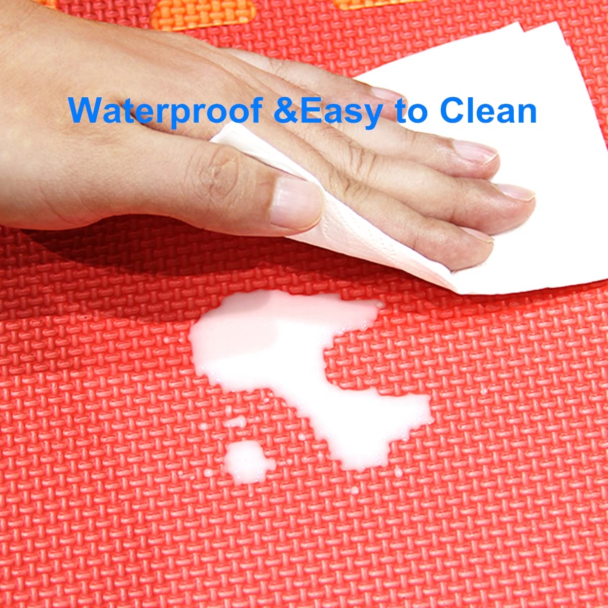 Foam Play Mat Soft EVA Foam Interlocking Floor Mats Children Yoga Exercise Puzzle Blocking Board 8 Colors and 16 Tiles
