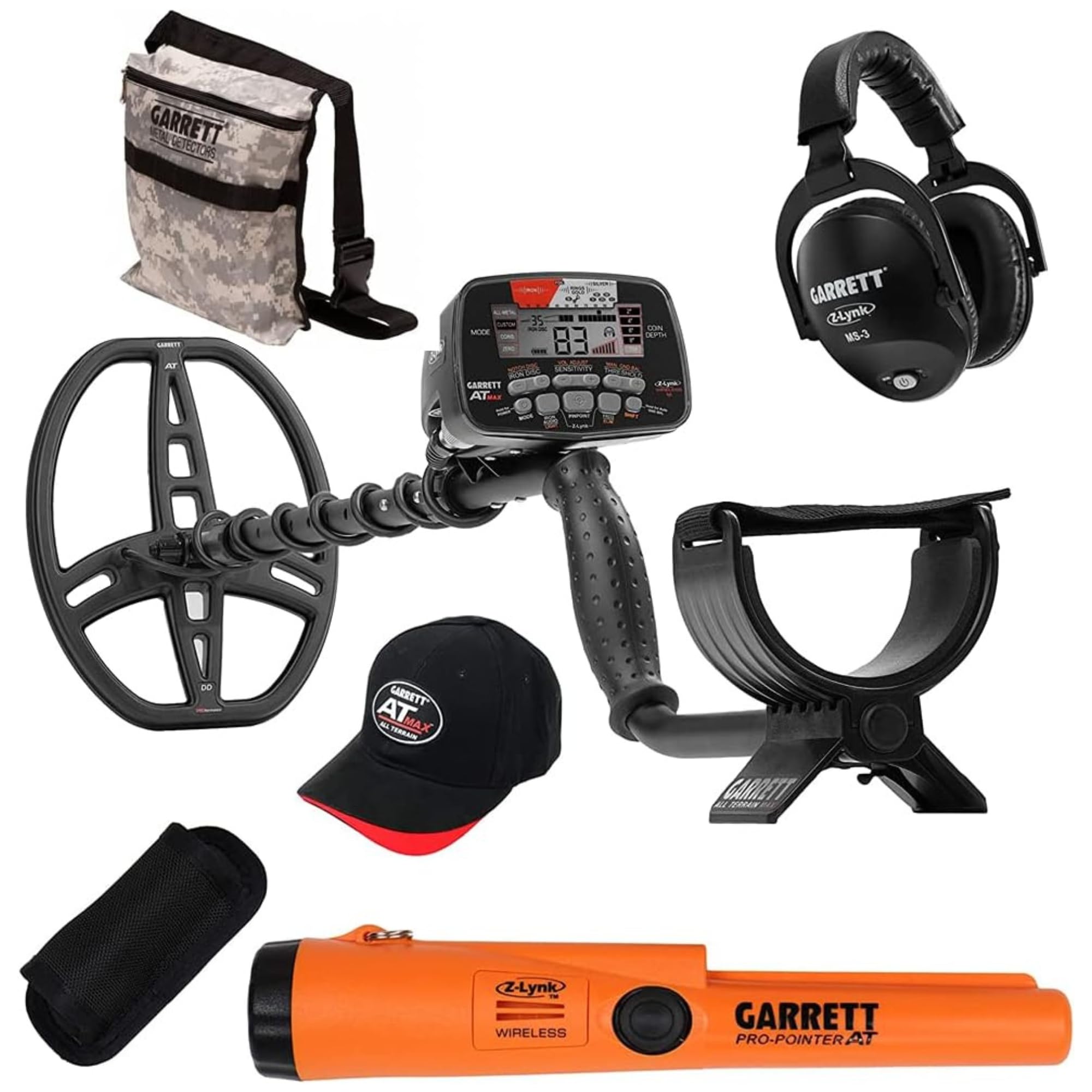 Garrett at Max + at Pro-Pointer Z-Lynk + Camo Pouch Bundle