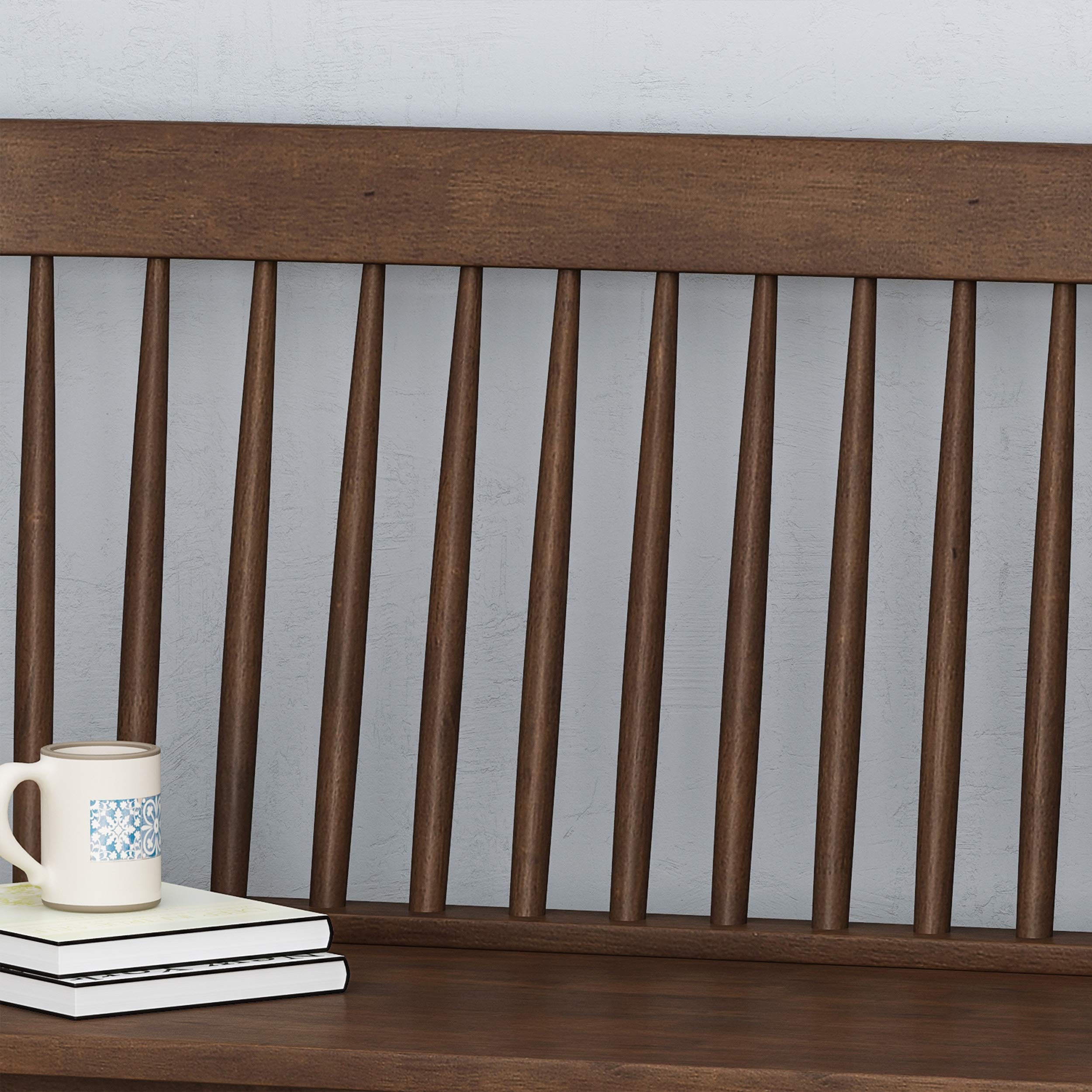 GDFStudio Farmhouse Bench, Walnut