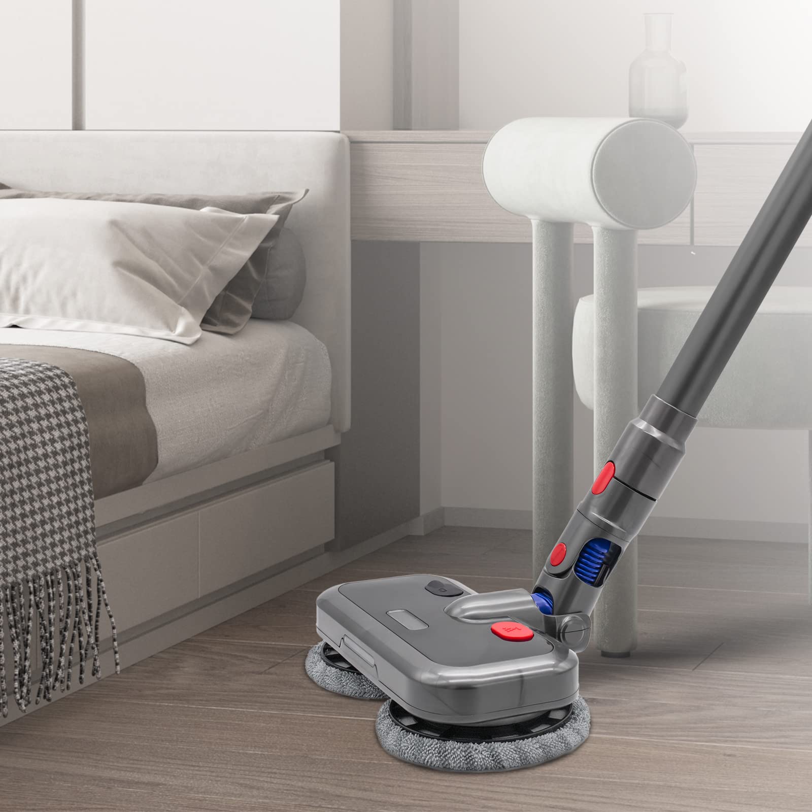 Garbage fighter Electric Mop Head Attachment for Dyson V7 V8 V10 V11 V15 Wireless Vacuum Cleaner Wet & Dry Mop Cleaning Head Floor Brush Replacement Parts