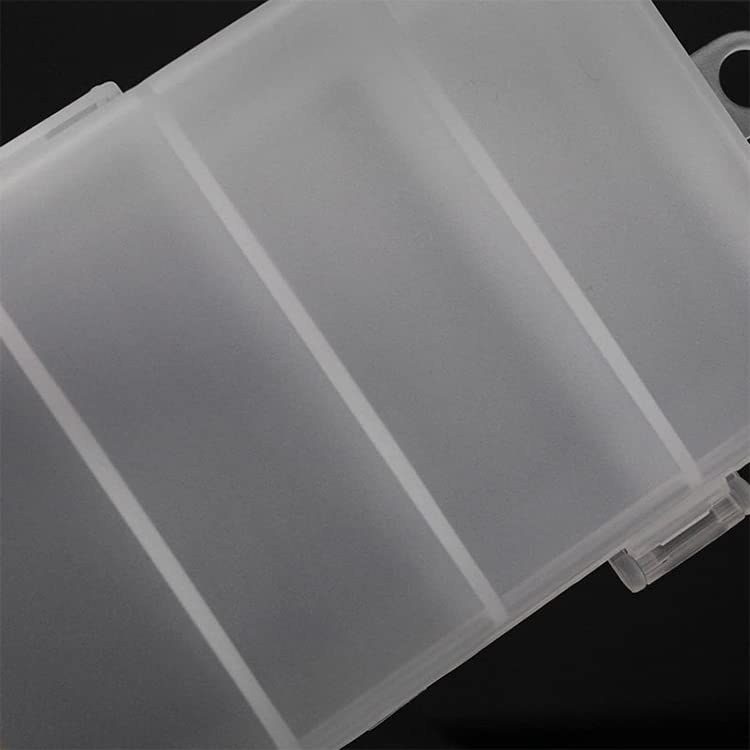 Fishing Tackle Boxes 5 Grade Transparent Fishing Tackle Box Plastic Storage Lure Box 15 * 9 * 3cm Compartment Box Fish Accessories Tools