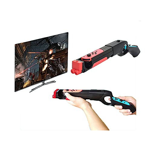 Game Gun Controller for Nintendo Switch, Gun Hand Grips For Switch Shoot/Hunt Games:Switch OLED Hunting Games, Call of Juarez, Sniper Elite 3, Big Buck Hunter, Resident Evil, Hunting Simulator