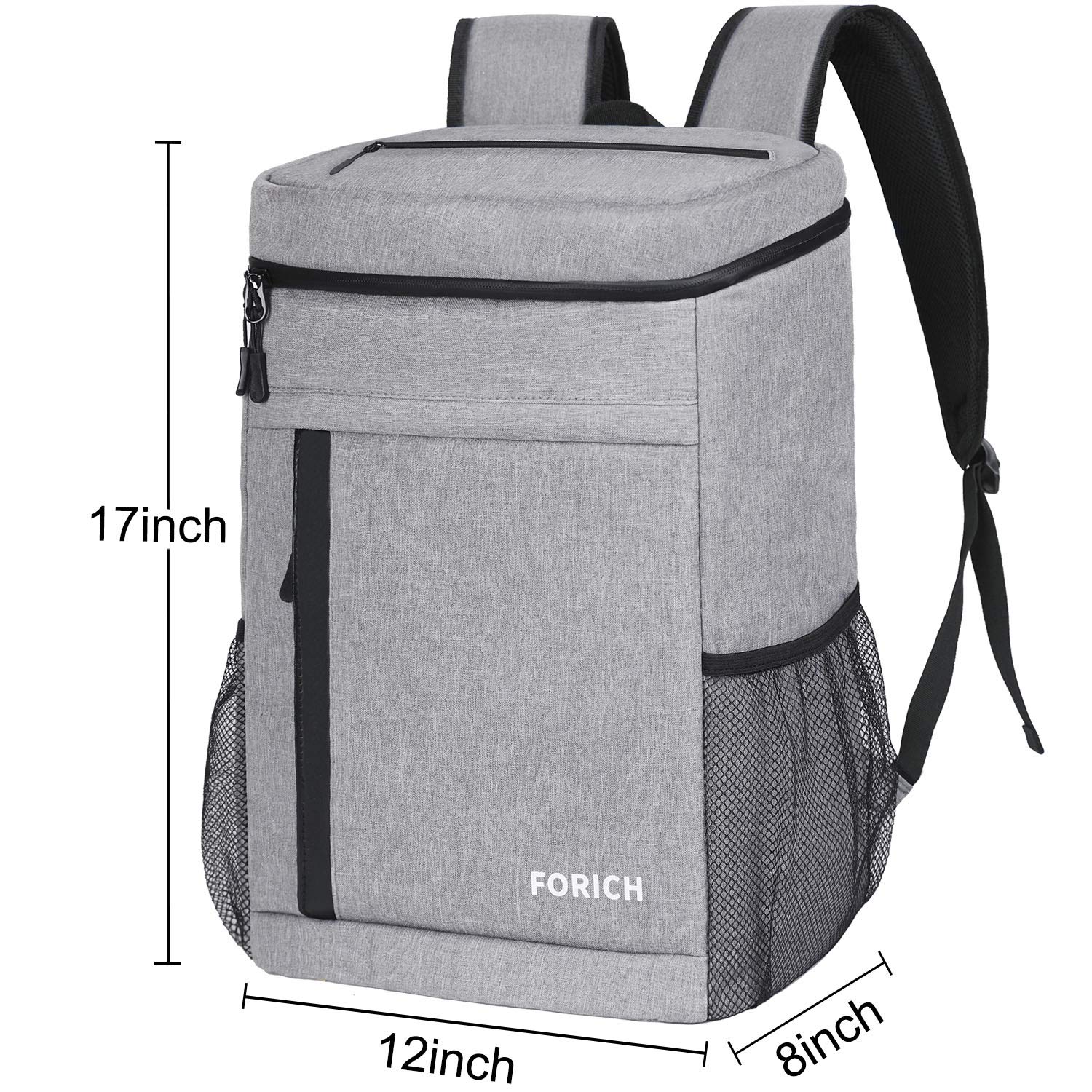 FORICH Soft Cooler Backpack Insulated Waterproof Backpack Cooler Bag Leak Proof Portable Small Cooler Backpacks to Work Lunch Travel Beach Camping Hiking Picnic Fishing Beer for Men Women