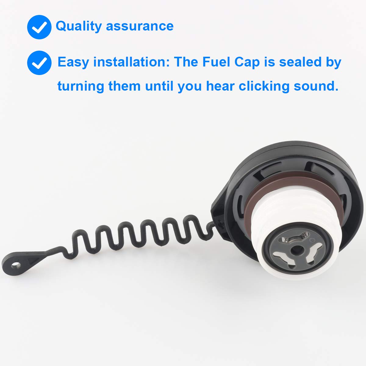 Gas Cap, Fuel Cap Replace 31392044 Compatible with Volvo - 2004-2009 S60, 2011-2018 S60, 2007-2015 S80, 2015-2018 V60, 2003-2010 V70, 2010-2017 Volvo XC60, 2008-2016 XC70, 2003-2014 Volvo XC90, More