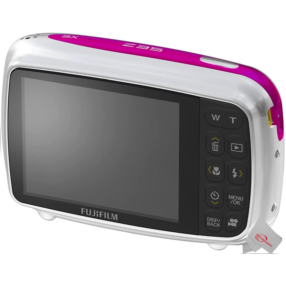 Fujifilm FinePix Z35 Digital Camera - White/Pink (10MP, 3X Optical Zoom) 2.5 inch LCD
