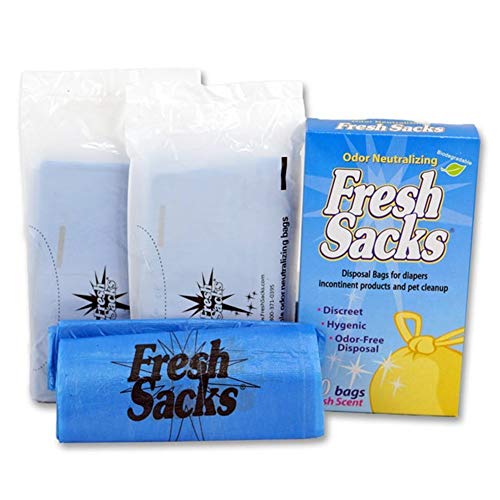 Fresh Sacks Biodegradable Diaper Disposal Bags Case Pack Individual Diaper Disposal Bags for Home and Travel