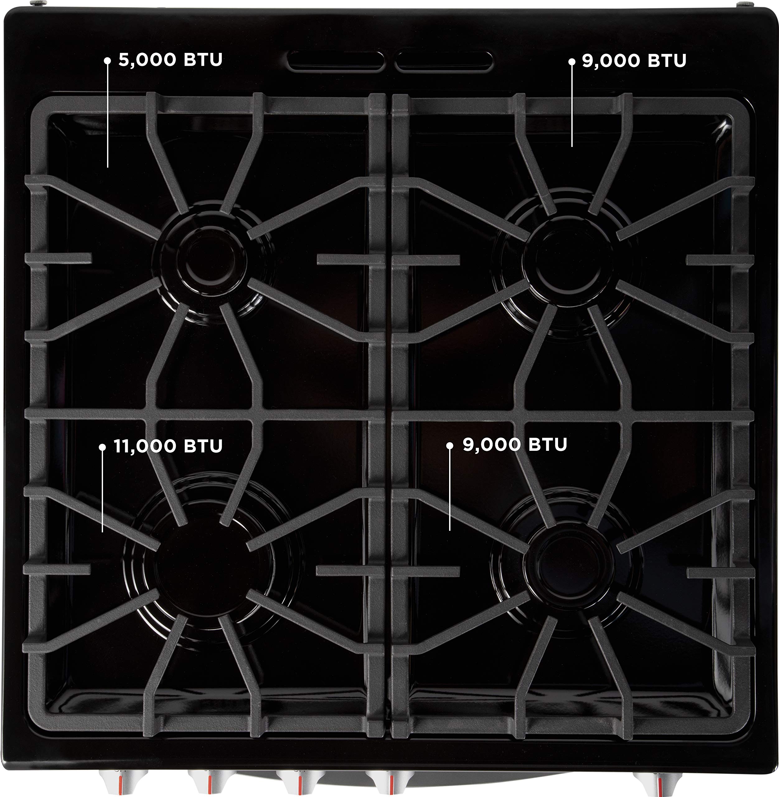 Frigidaire 24 in. 1.9 Cu. Ft. Gas Range in Stainless Steel with Continuous Cast Iron Grates, ADA Compliant