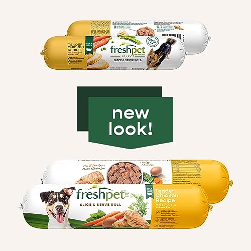 Freshpet Dog Food, Slice and Serve Roll, Tender Chicken Recipe, 16 Oz