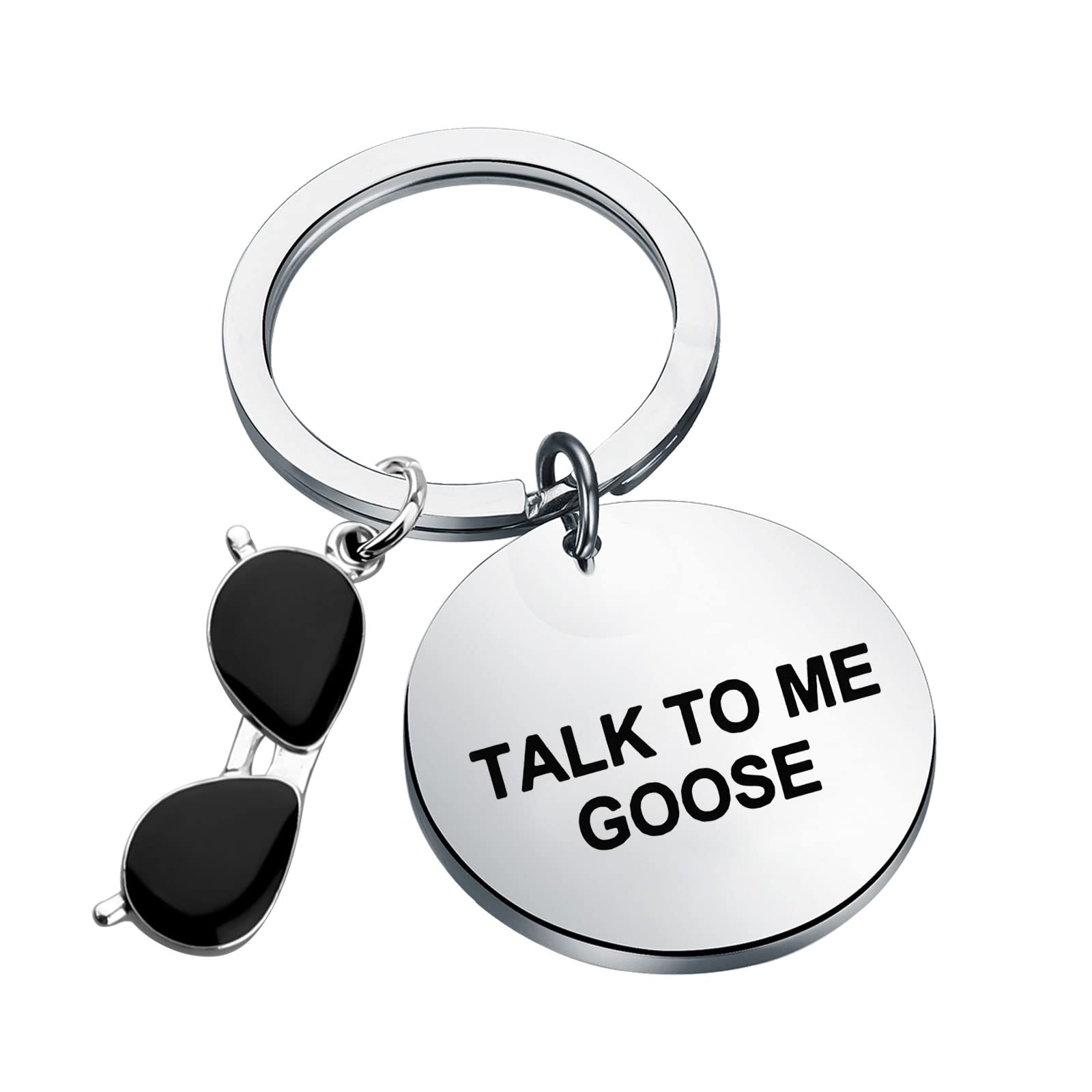 Funny Pilot Gift Flight Crew Gift Talk To Me Goose Keychain(Talk To Me k