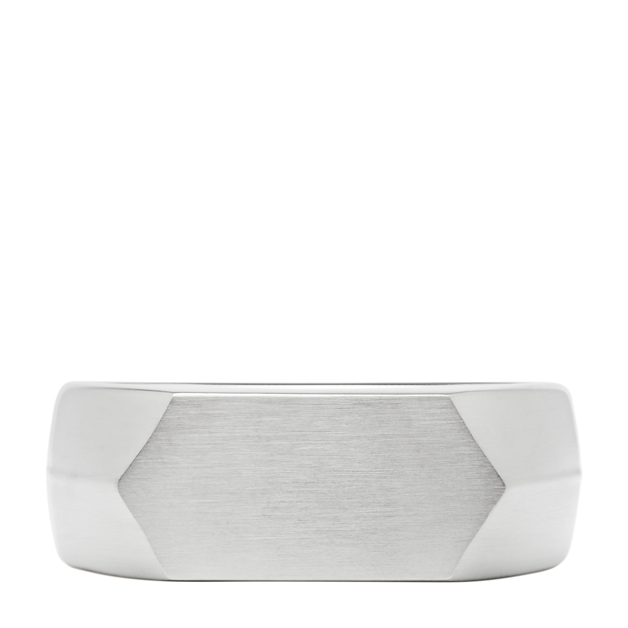 Fossil Men's Men's Ring, Color: Silver (Model: JF03918797)
