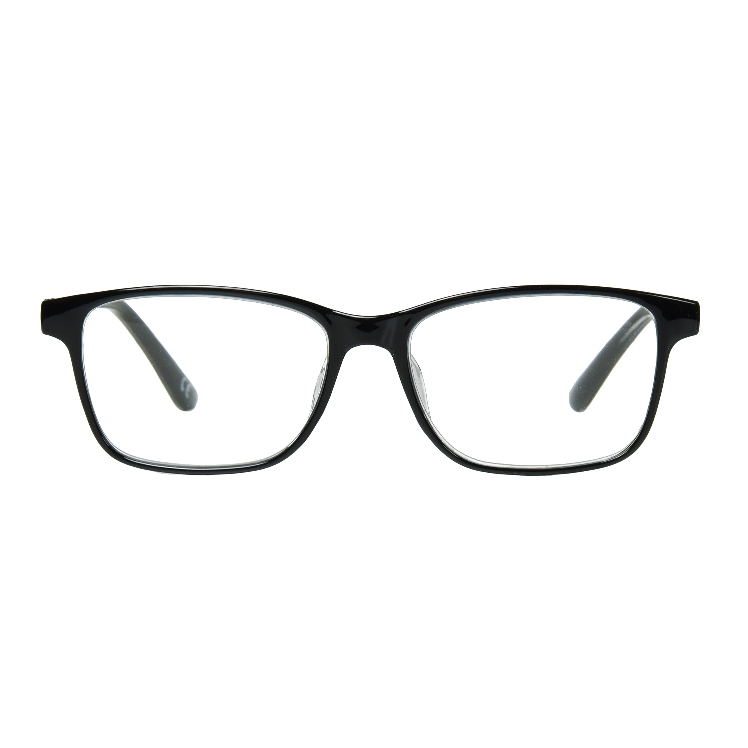 Foster Grant Unisex Payton Anti-fog Blue Light Readers Reading Glasses, Shiny Black Over Crystal Clear, 51 Mm US