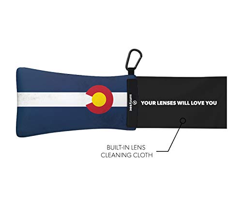 GOGGLESOC Sunnysoc Sunglasses Bag with Cleaning Cloth and Carabiner