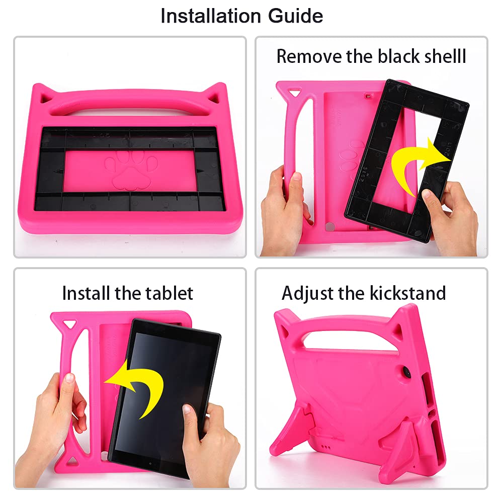 Fire HD 10 & 10 Plus Tablet Case for Kids, Amazon Fire Tablet 10 Case(11th Generation, 2021 Release)-Auorld Lightweight Kid-Proof Cover with Stand for Kindle Fire HD 10 Kids Tablet & Kids Pro Tablet