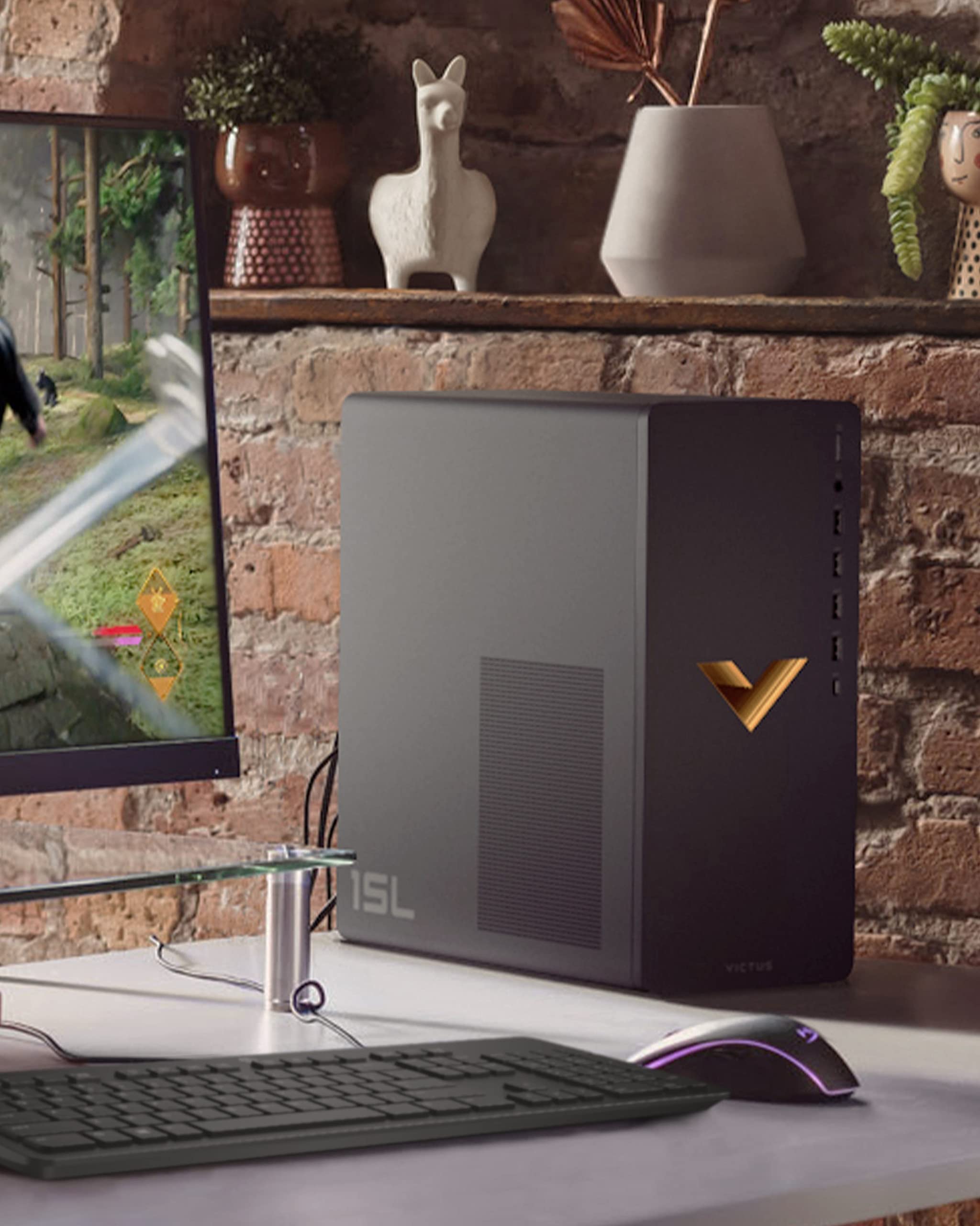 HP Victus Gaming Desktop, Intel Core i7-12700F Processor(Beat Ryzen 7 5700G), NVIDIA GeForce RTX 2060 Graphic, 16 GB RAM, 1 TB SSD, Windows 11 Pro