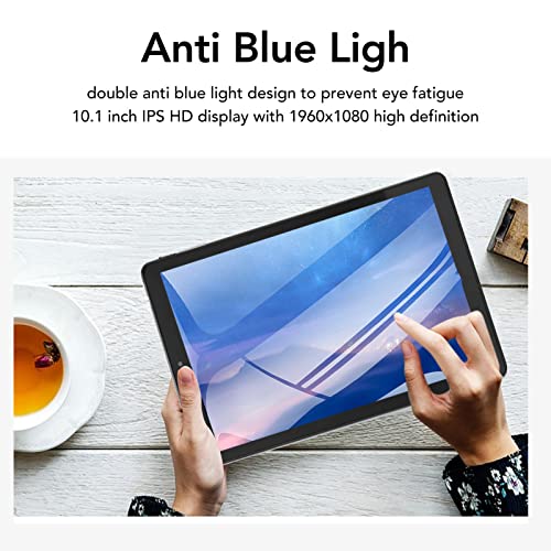 HD Tablet, 8800mAh 10.1 Inch Tablet Front 5MP Rear 13MP Green 6GB 128GB Reading for Android 11.0 (US Plug)