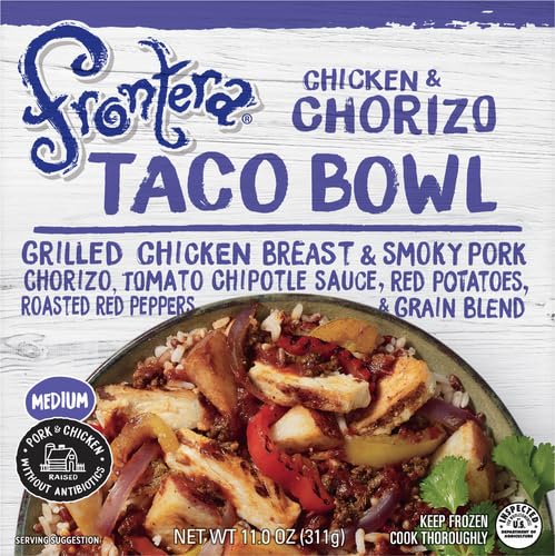 Frontera Chicken & Chorizo Taco Bowl Frozen Meal, Medium, 11 oz