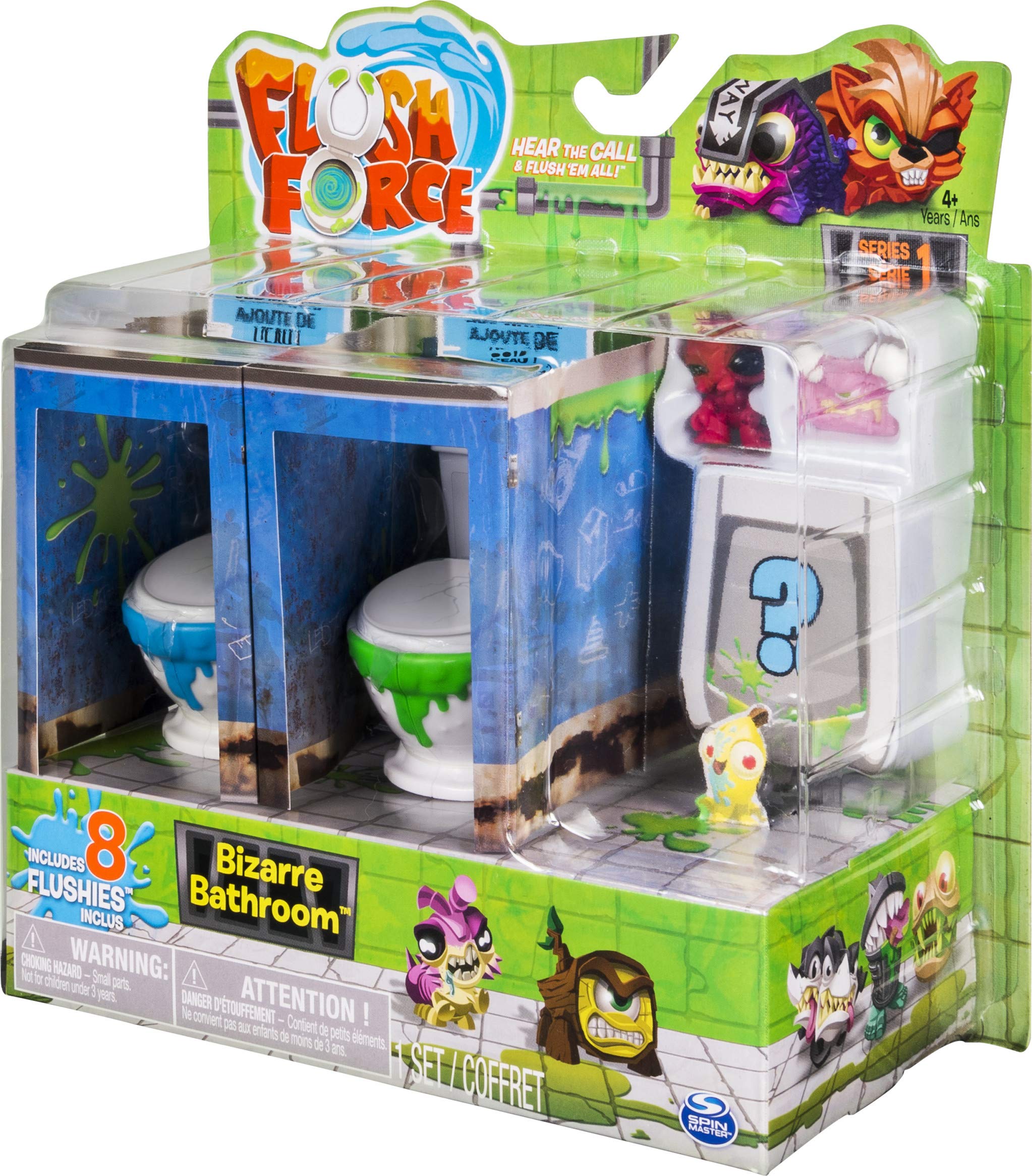 Flush Force - Series 1 - Bizarre Bathroom Collectible 8-Pack Figures (Color/Styles May Vary)