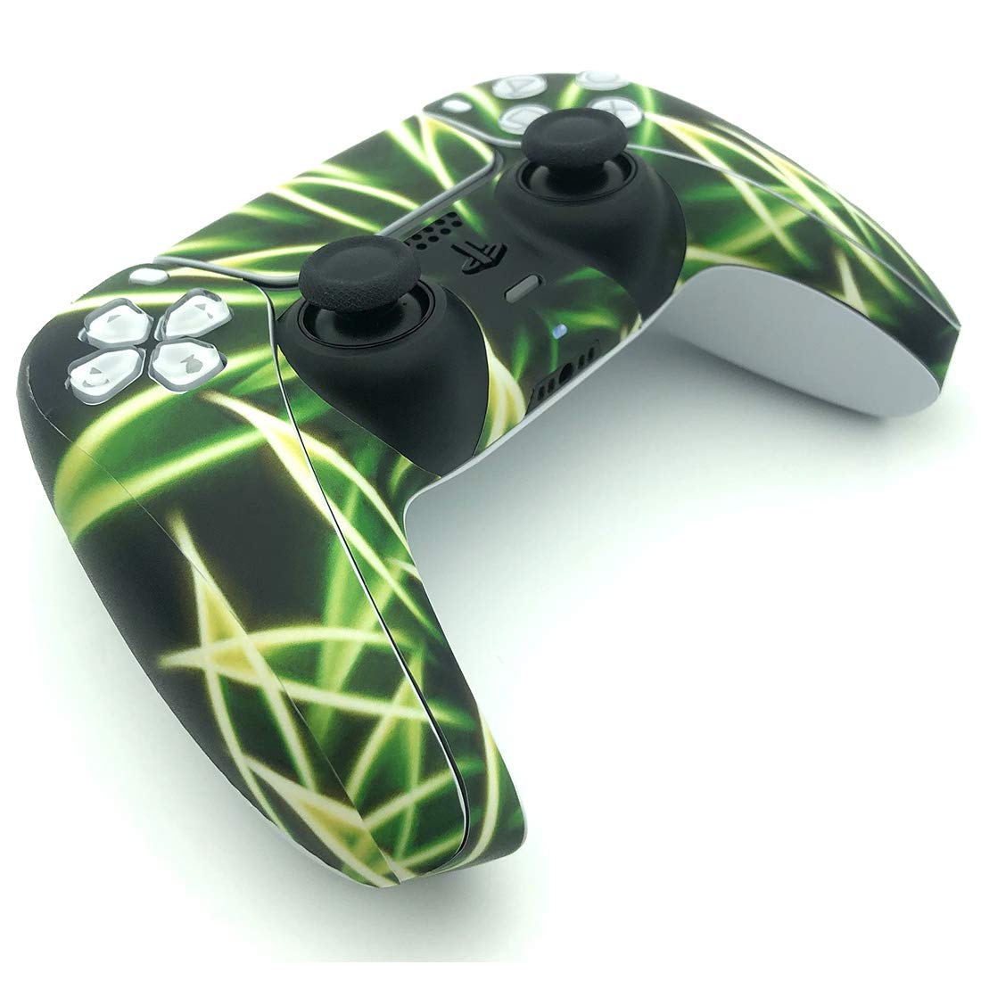 Gebaisi PS5 Controller Skin Sticker for Playstation 5 Cover Wrap Decal Fluorescence Weeds