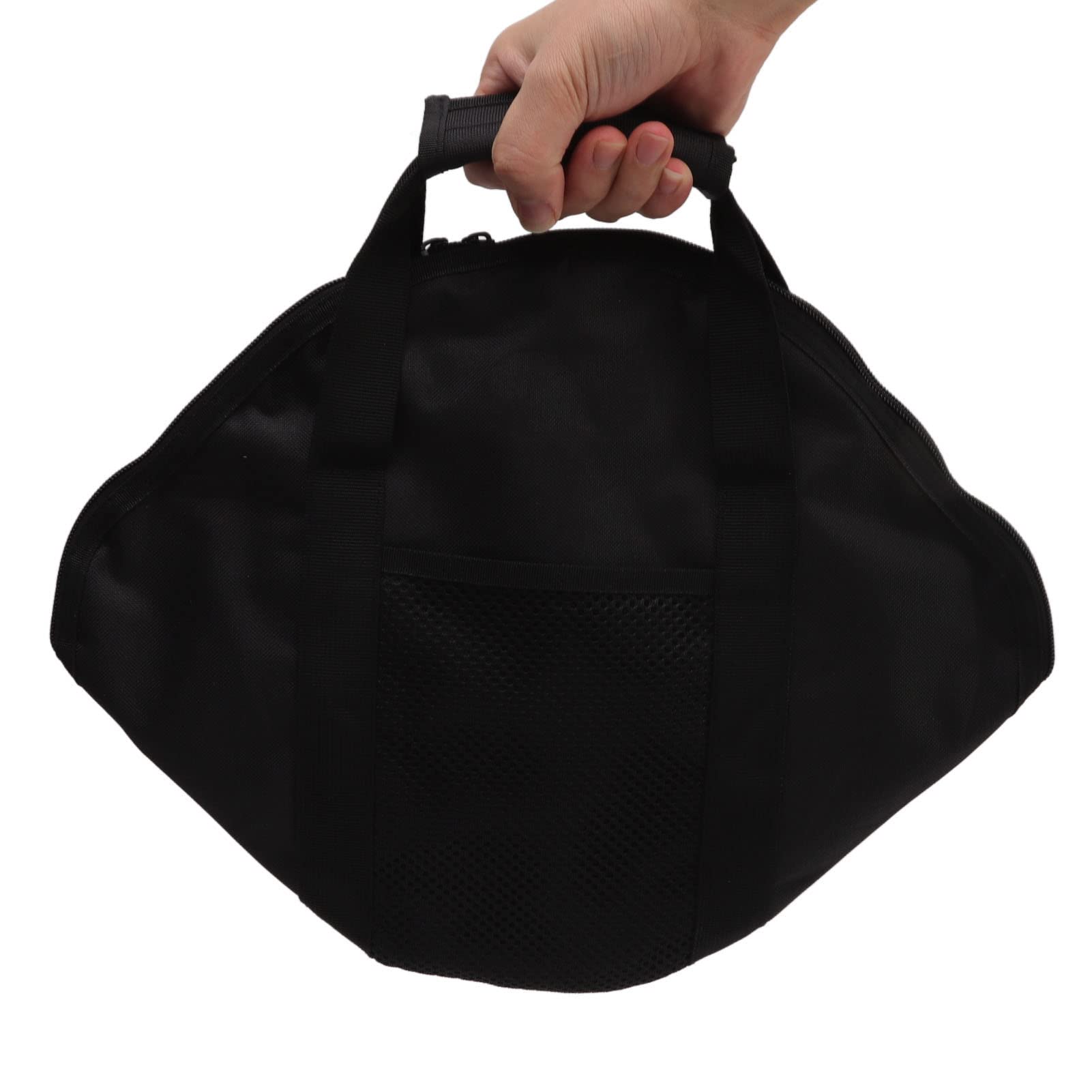 Fry Pan Bag, Handheld Low Pressure Portable Oxford Grill Plate Carry Bag for Outdoor BBQ (Large)
