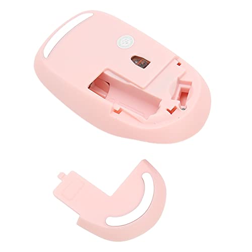 GOWENIC 2.4G Wireless Mouse, Cute Cartoon Pink Fox Pattern Mouse, Laptop Silent Wireless Gaming Mouse Three Intelligent Sleep Modes Mice, for Laptop, Notebook