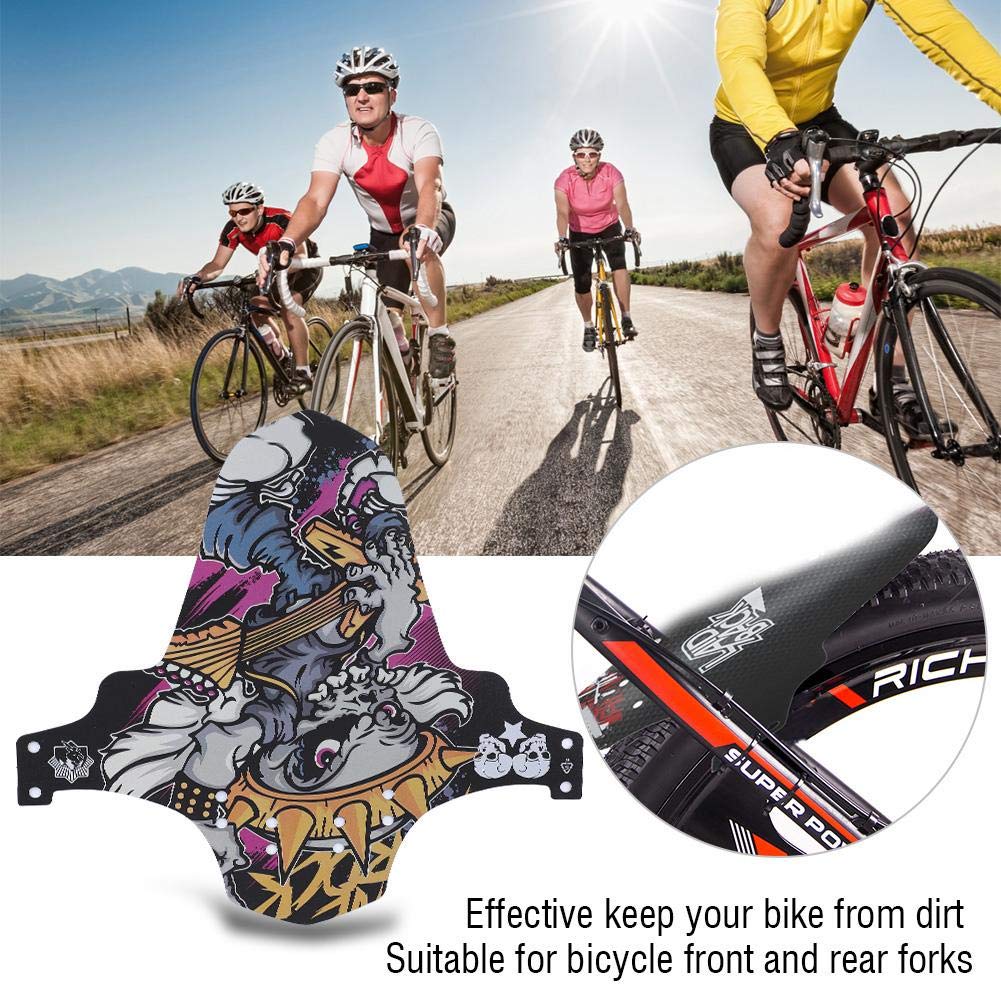 Front & Rear Bike Mud Flaps Splash Guard, Mountain Bike Mudguard for/Cycling/Racing/Mountain Road Bikes(F06)