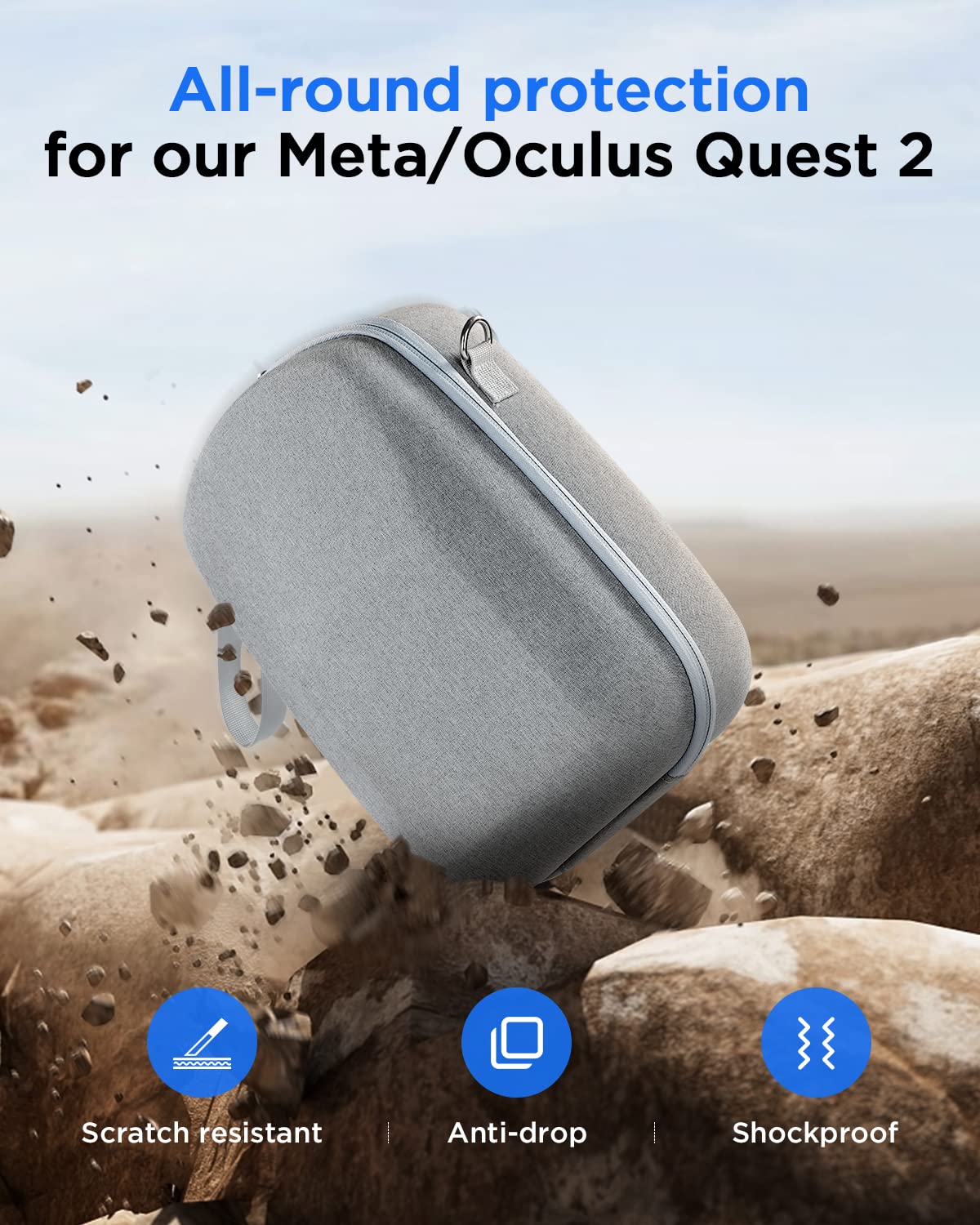 Head Strap Accessories Compatible with Oculus Quest 2, JOYROOM Lightweight & Adjustable Elite Head Strap for Oculus/Meta Quest 2, Enhanced Support & Comfort Reduce Head Pressure in VR