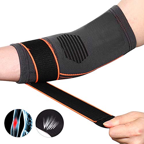 Gaeirt Elbow Support Sleeve, High Stretch Protective Elbow Guard Easy To Wear for Daily Injury(L)